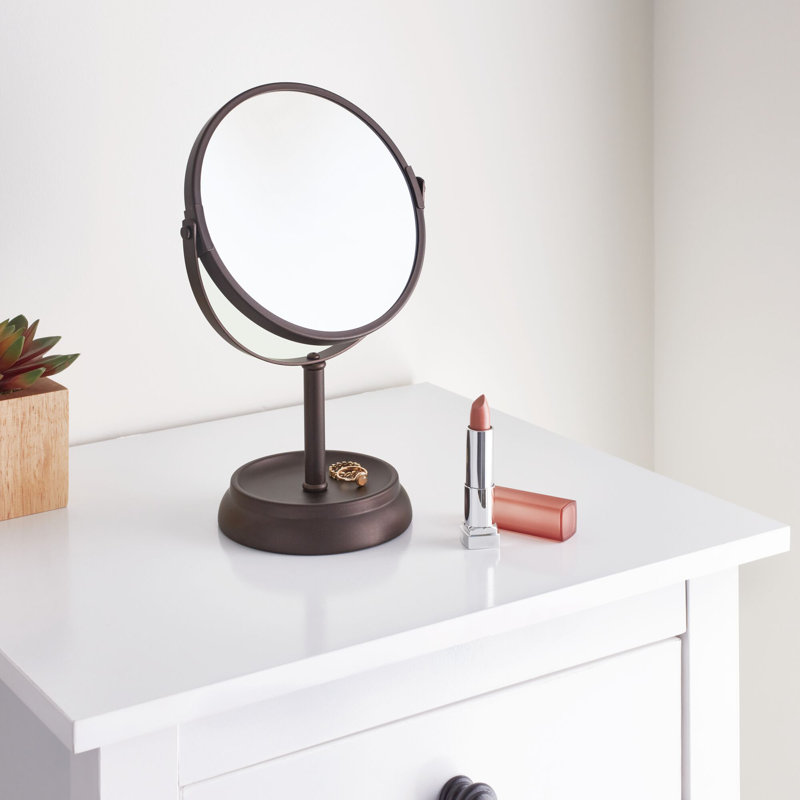 iDesign Swivel Free Standing Vanity Makeup Mirror for Bathroom ...