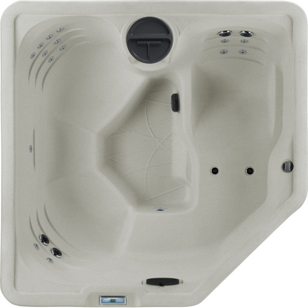 HYDROLUXE SPAS Tahiti Hot Tub 4-Person Lounger, 22 SS Jet, 110V/230V ...