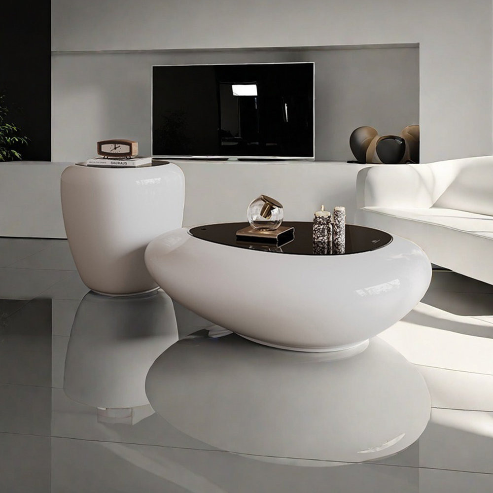 LIZIYE Creative pebble shaped design coffee table | Wayfair