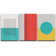 IDEA4WALL Abstract Vibrant Color Blocks " Teal, Red And Yellow Color ...