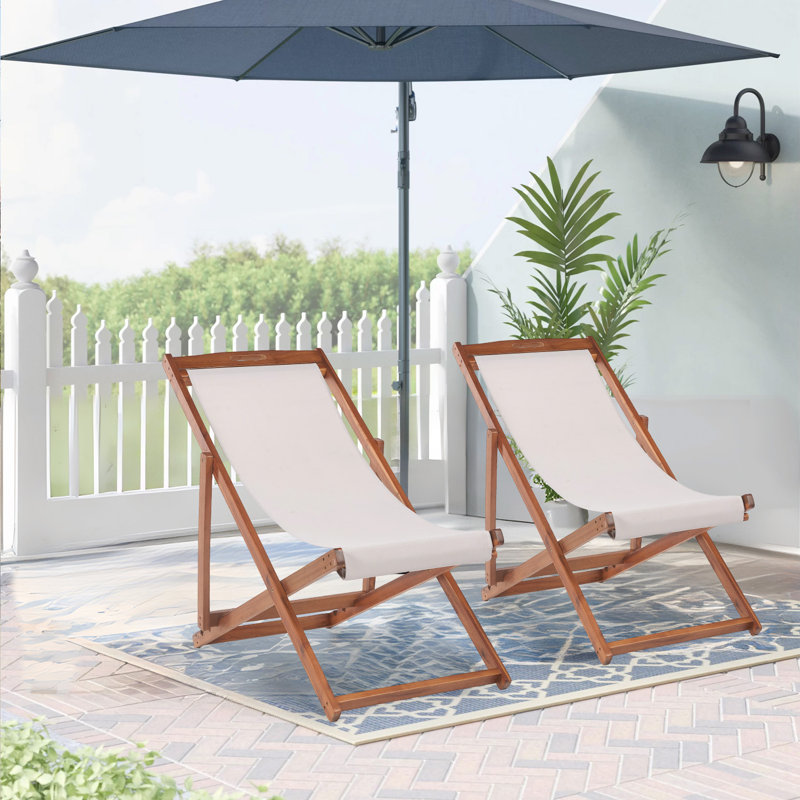 Red Barrel Studio® Rebecca Reclining Beach Chair with Cushion & Reviews ...