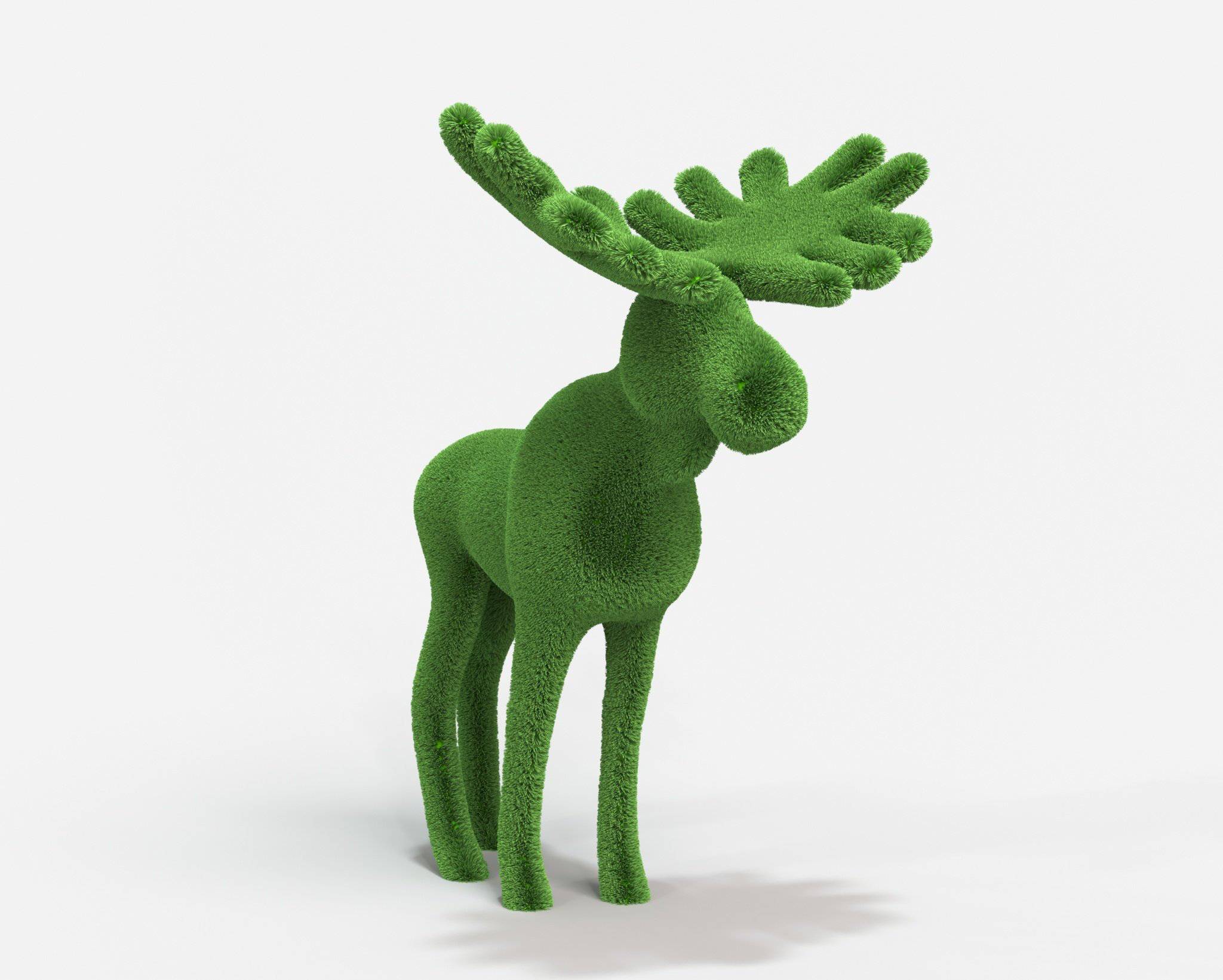 Decor Factory Studio Outdoor Moose Topiary Green Figures | Wayfair