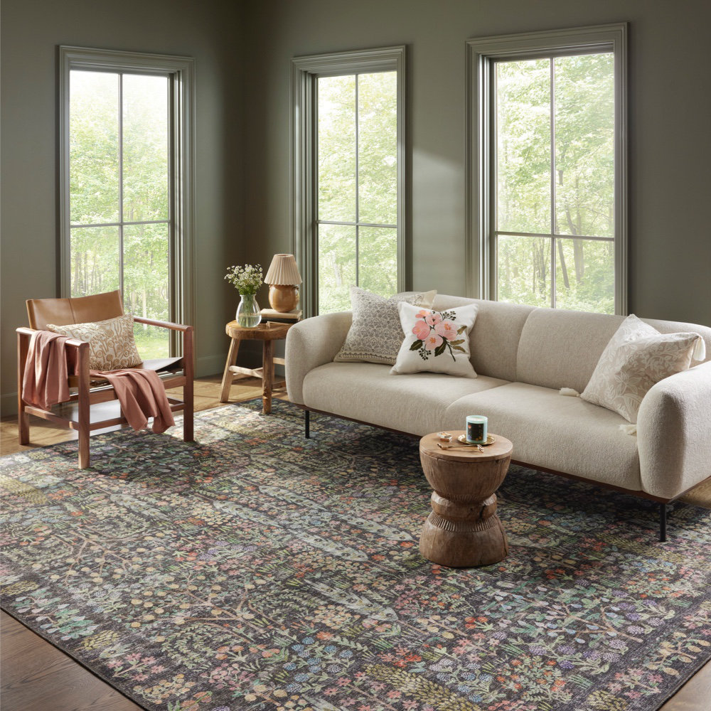 Rifle Paper Co. X Loloi Maison Grove Blue Area Rug & Reviews - Wayfair ...