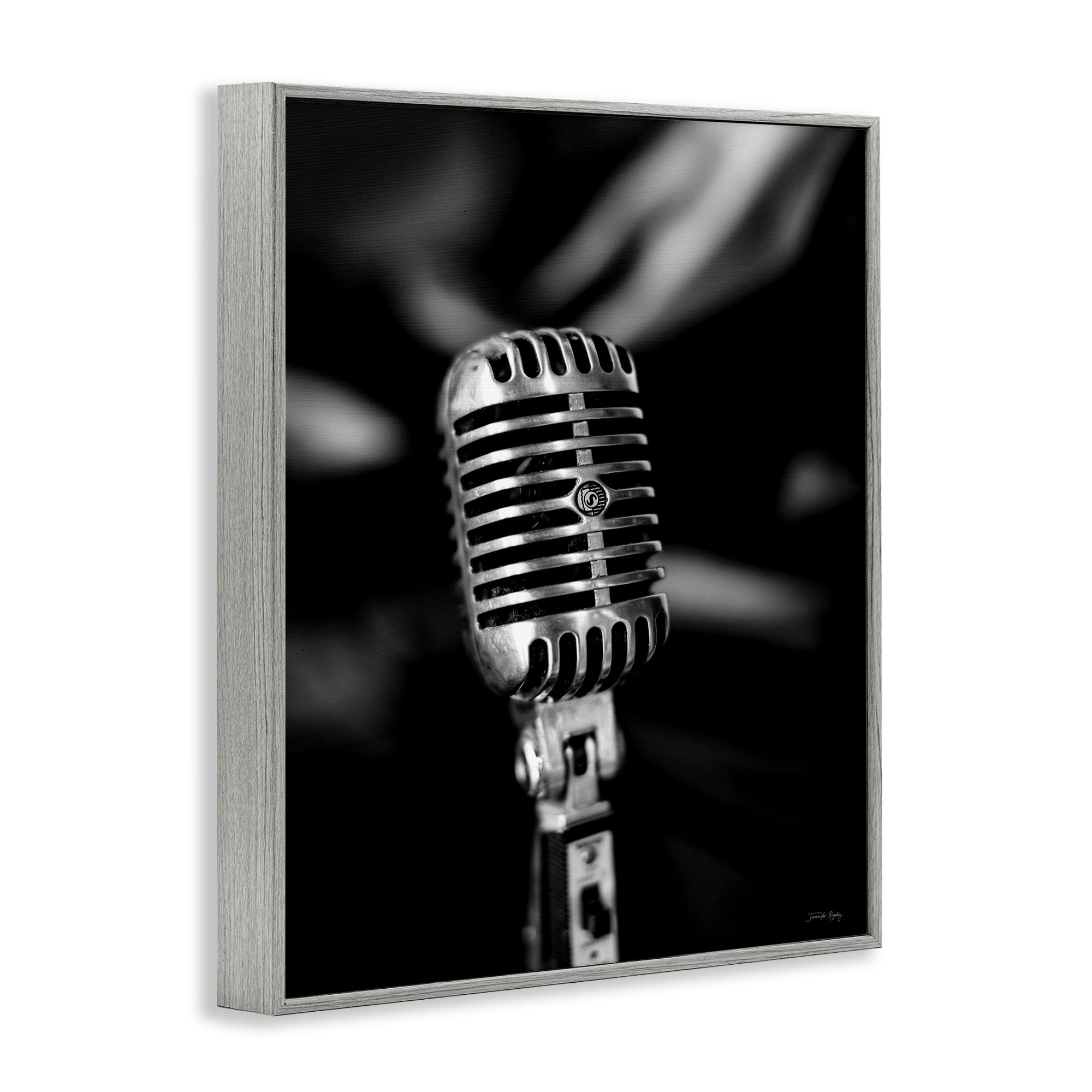 Winston Porter Vintage Microphone on Framed Giclee Art by Jennifer ...