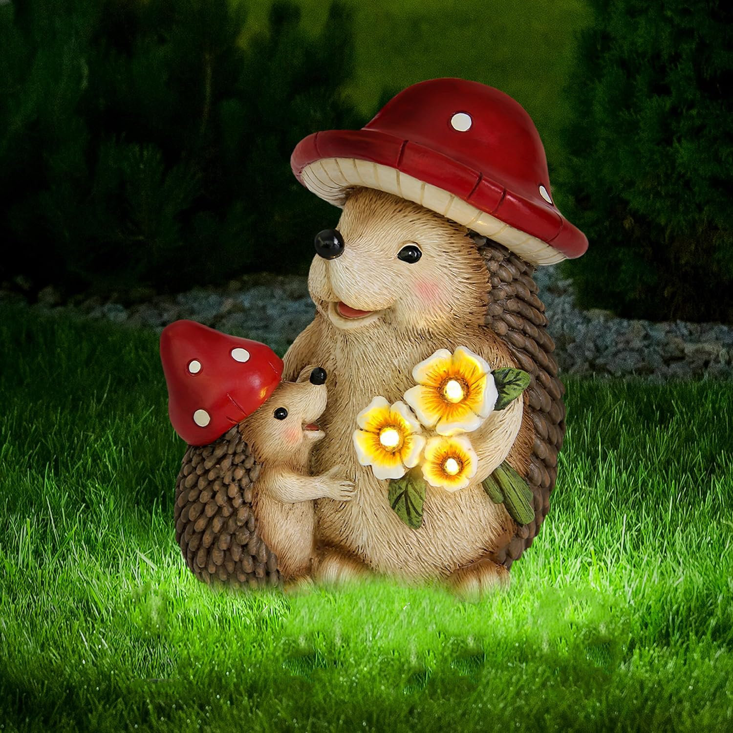 Trinx Solar Hedgehog Garden Statue Lights - Wayfair Canada
