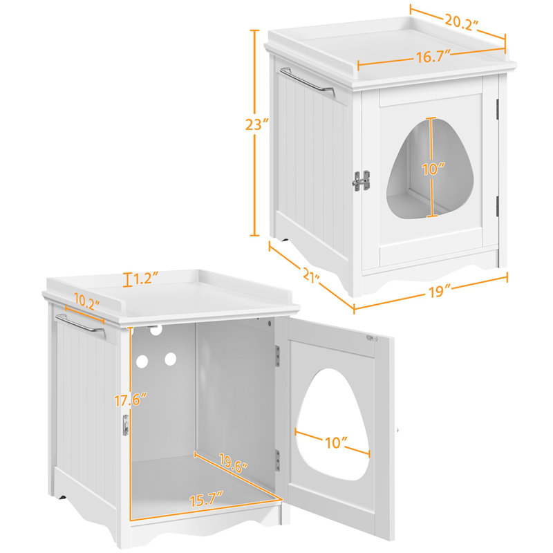 Red Barrel Studio® Sally-Anne Litter Box Enclosure & Reviews | Wayfair