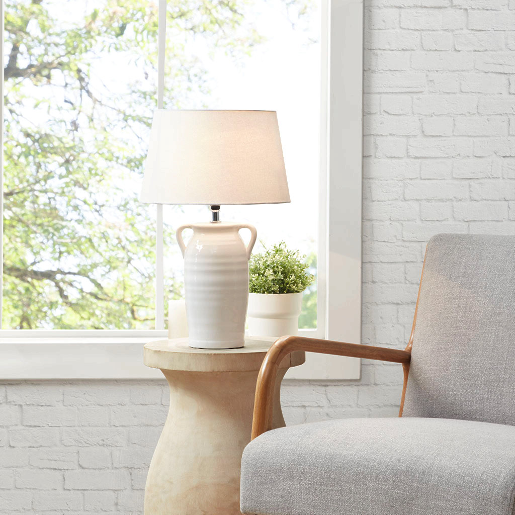 Latitude Run® Ceramic Table Lamp With Handles | Wayfair
