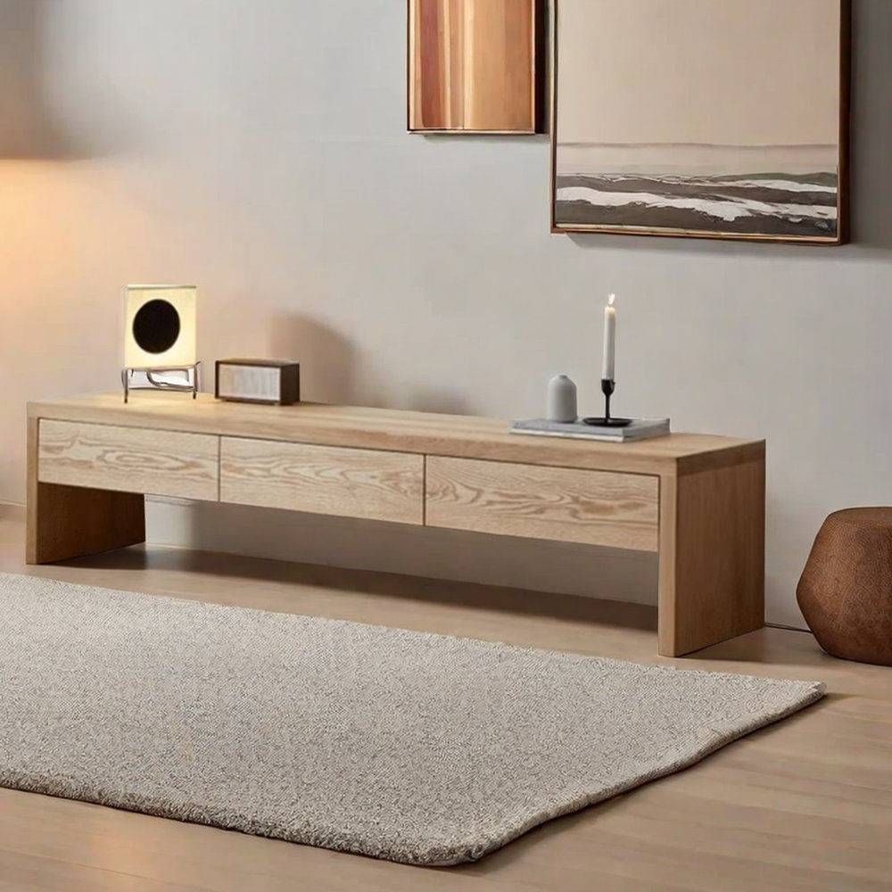 jessica Solid Wood Modern Simple TV Cabinet 70.8'' Media Console | Wayfair