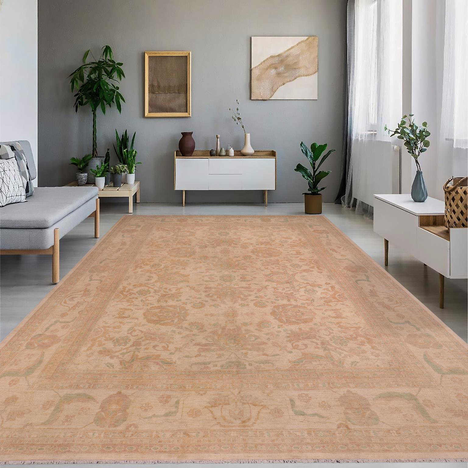 Isabelline Kellyanna One-of-a-Kind Rectangle 12'4'' x 15'1'' 1990s Area ...