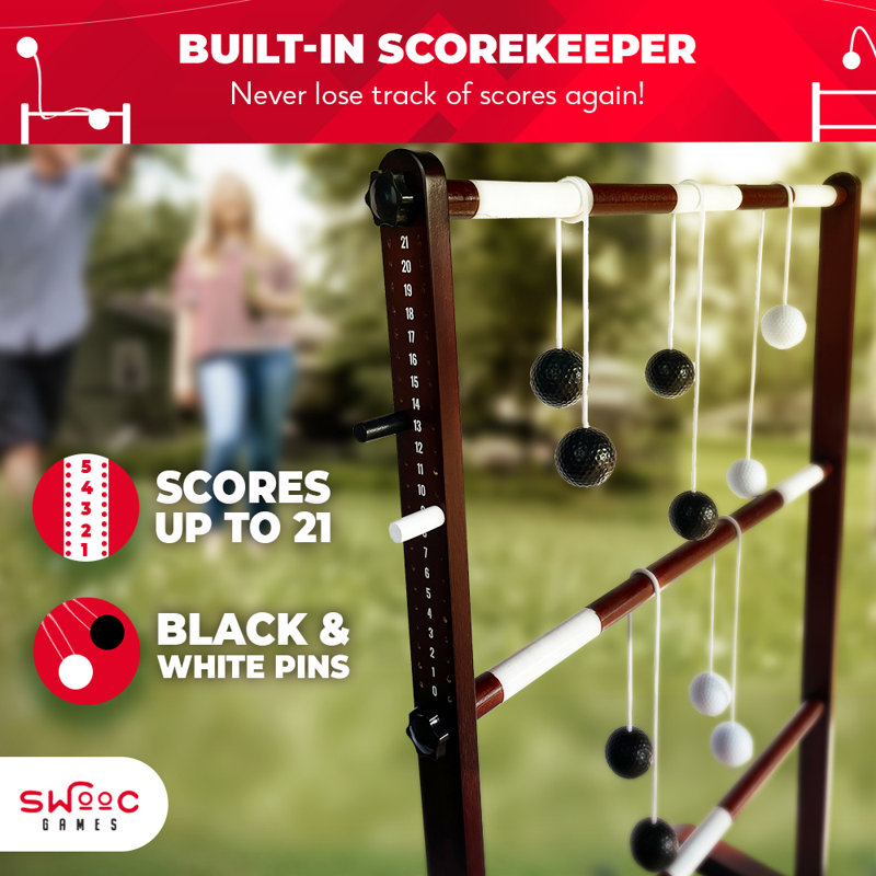 SWOOC Wooden Ladder Ball Game Set & Reviews | Wayfair