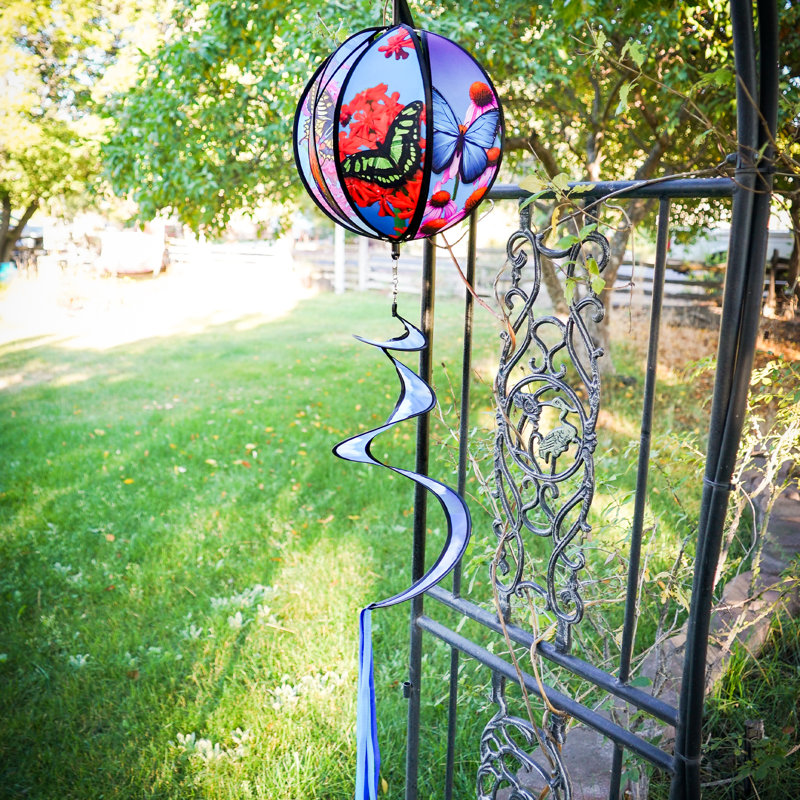 In The Breeze 11-inch Butterfly Ball Spinner | Wayfair