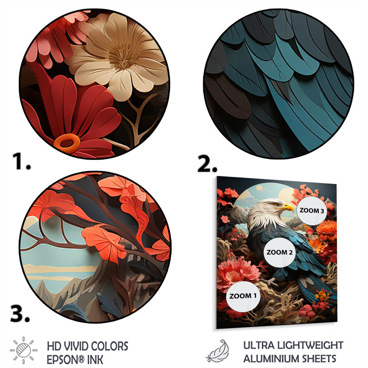 Millwood Pines Western Canyon Eagle Echoes Papercut I On Metal ...