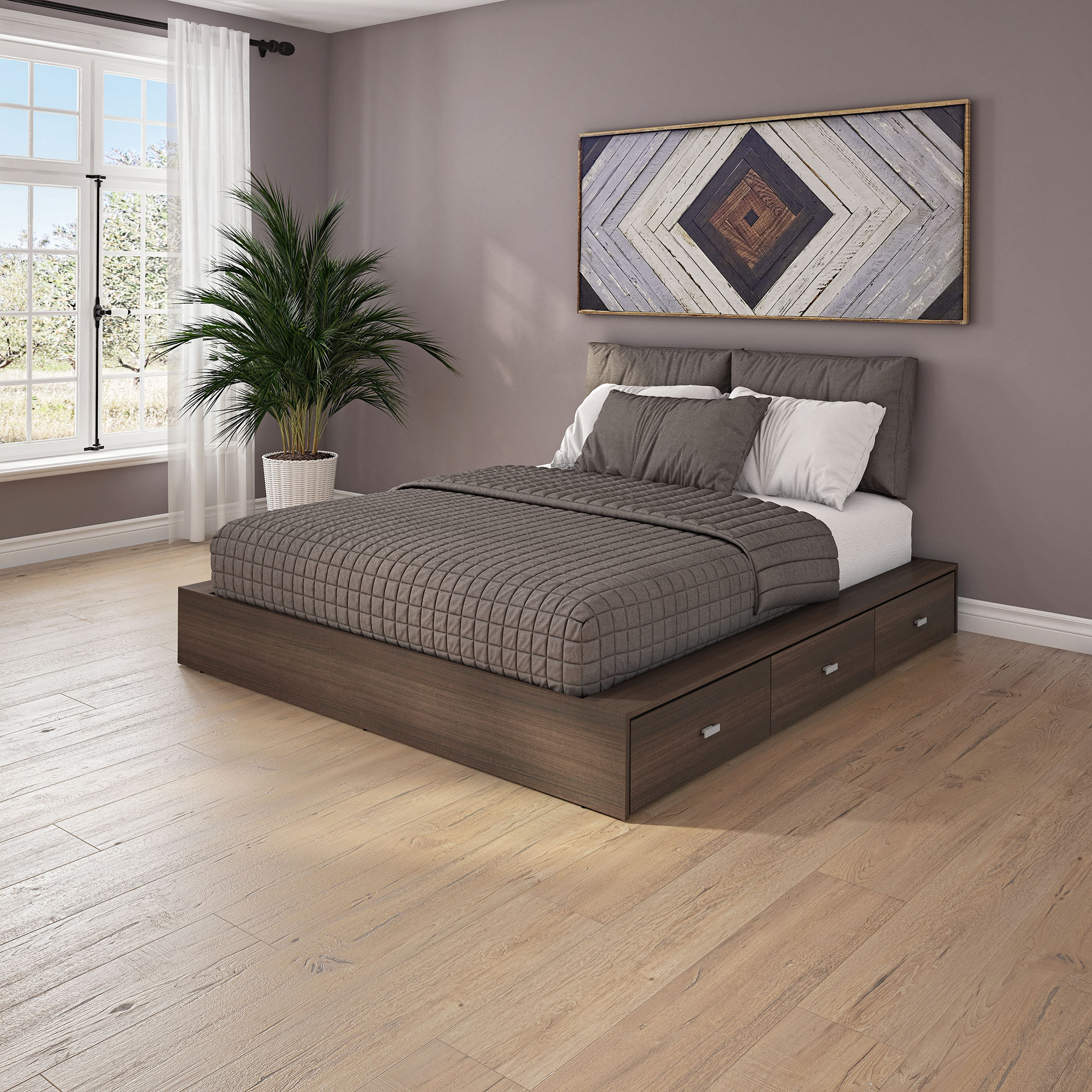 Ebern Designs Zen DELTA bed - 6 drawers - Wayfair Canada