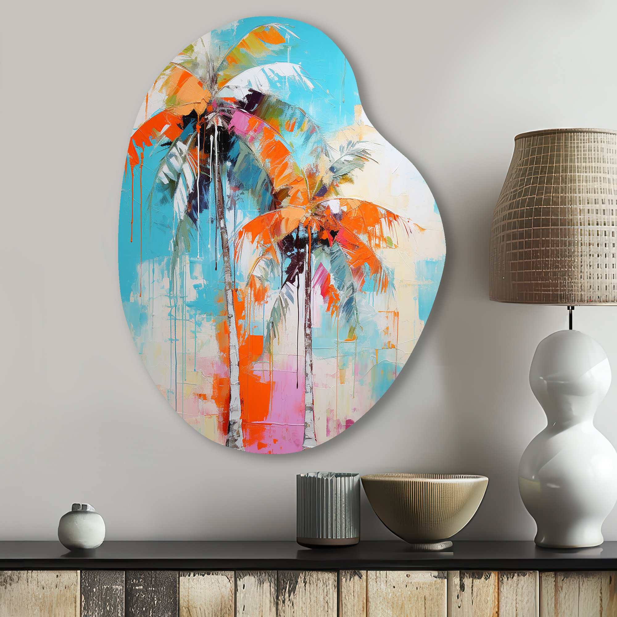 Design Art Palm Trees Palm VI - Unique Shape Palms Metal Wall Decor ...
