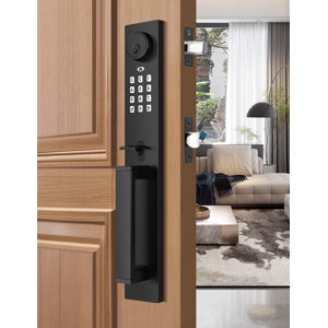 ARMIJU Keyless Entry Door Lock with Lever and Digital Keypad Deadbolt ...