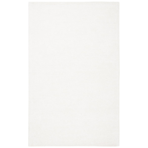 Ebern Designs Mersudin Hand Tufted 65% Viscose, 35% Wool Pile Solid ...