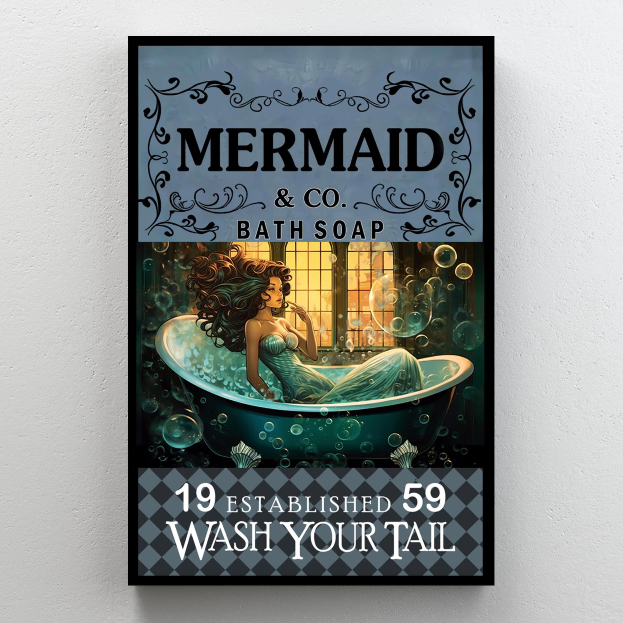 Trinx Mermaid Bath Soap - 1 Piece Rectangle Graphic Art Mermaid Bath ...