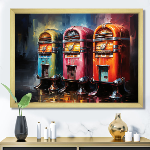 Winston Porter Coloful Modern Jukebox Jams 2 - Jukeboxes Wall Art | Wayfair