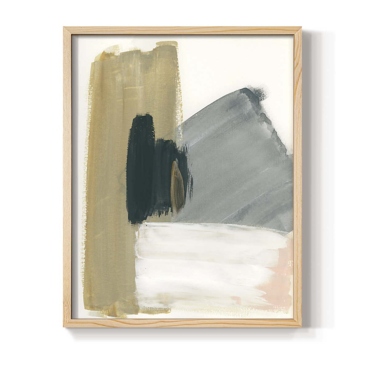 Wexford Home Marble Block Symmetry II Framed Print - Solid Wood | Wayfair