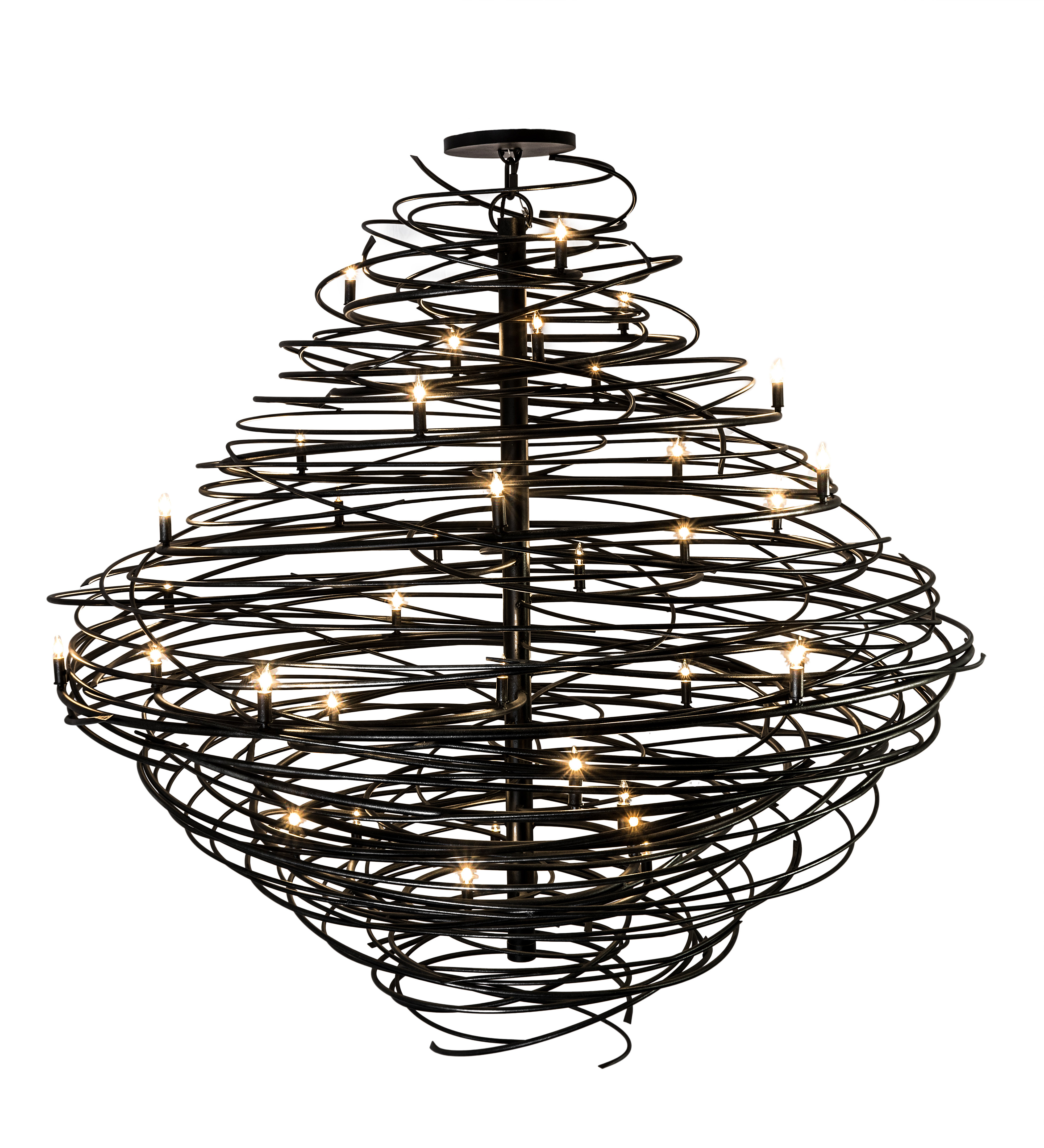 Meyda Lighting Cyclone 36 - Light Unique / Statement Tiered Chandelier ...