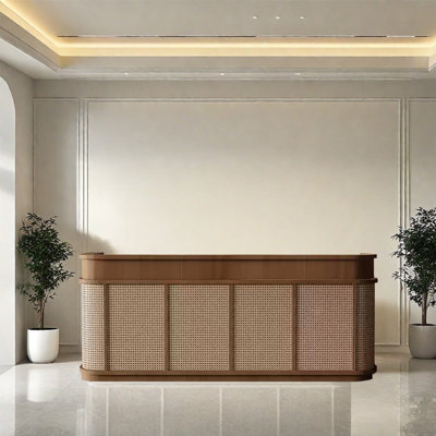 Artistic Soul XKX Premium Furniture Rectangular Modern Front Desk ...