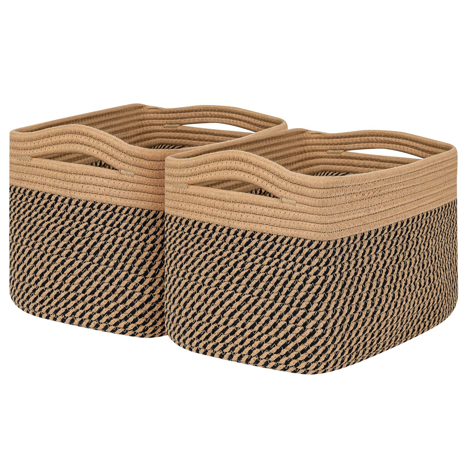 Hokku Designs Square Storage Cube Bins Shelf Organizer Baskets,Woven ...