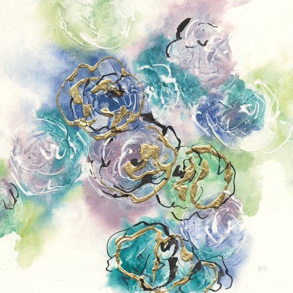 Rosdorf Park Gold Edged Roses II by Chris Paschke - Wrapped Canvas ...