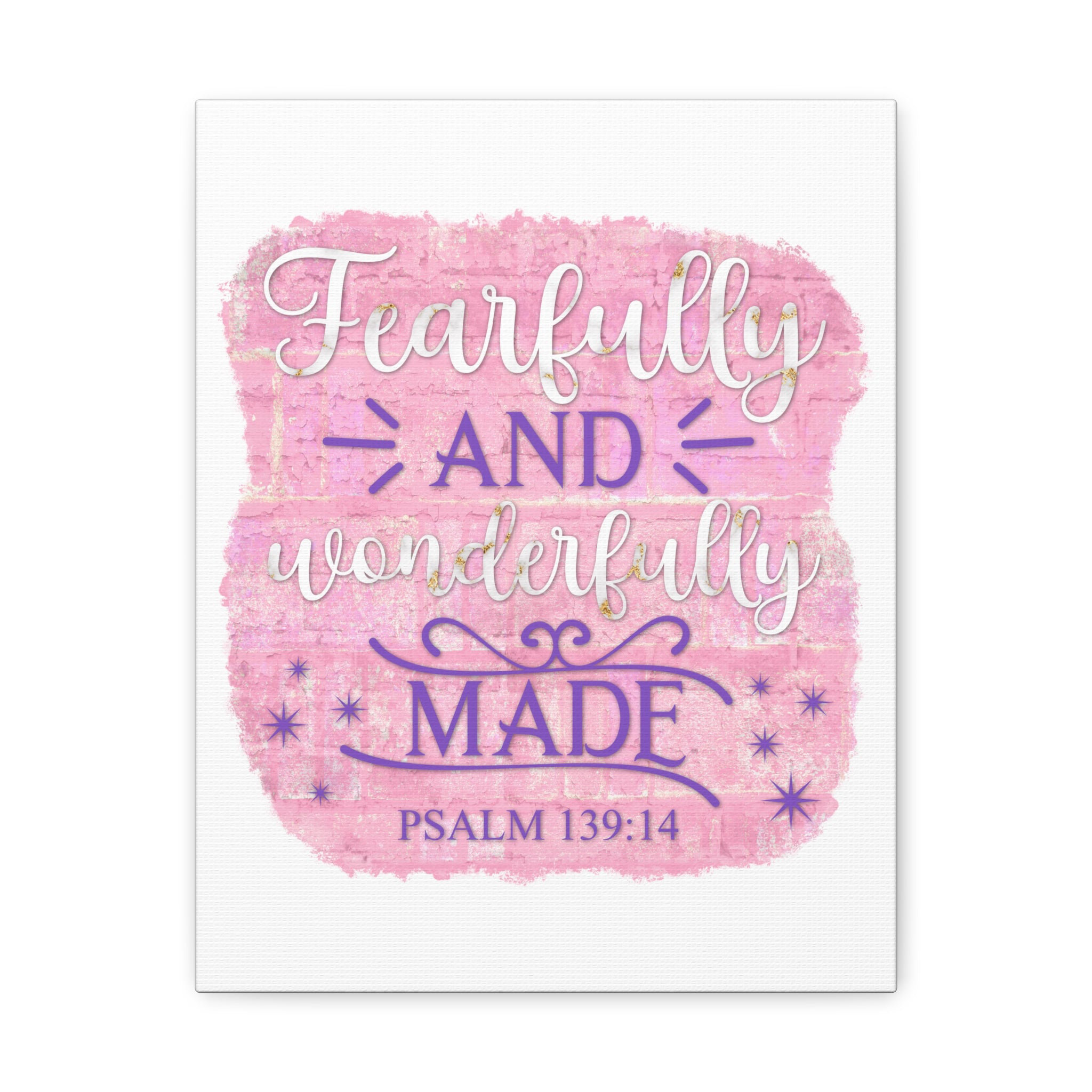 Trinx Psalm 139:14 Fearfully and Wonderfully Made Bible Verse Canvas ...