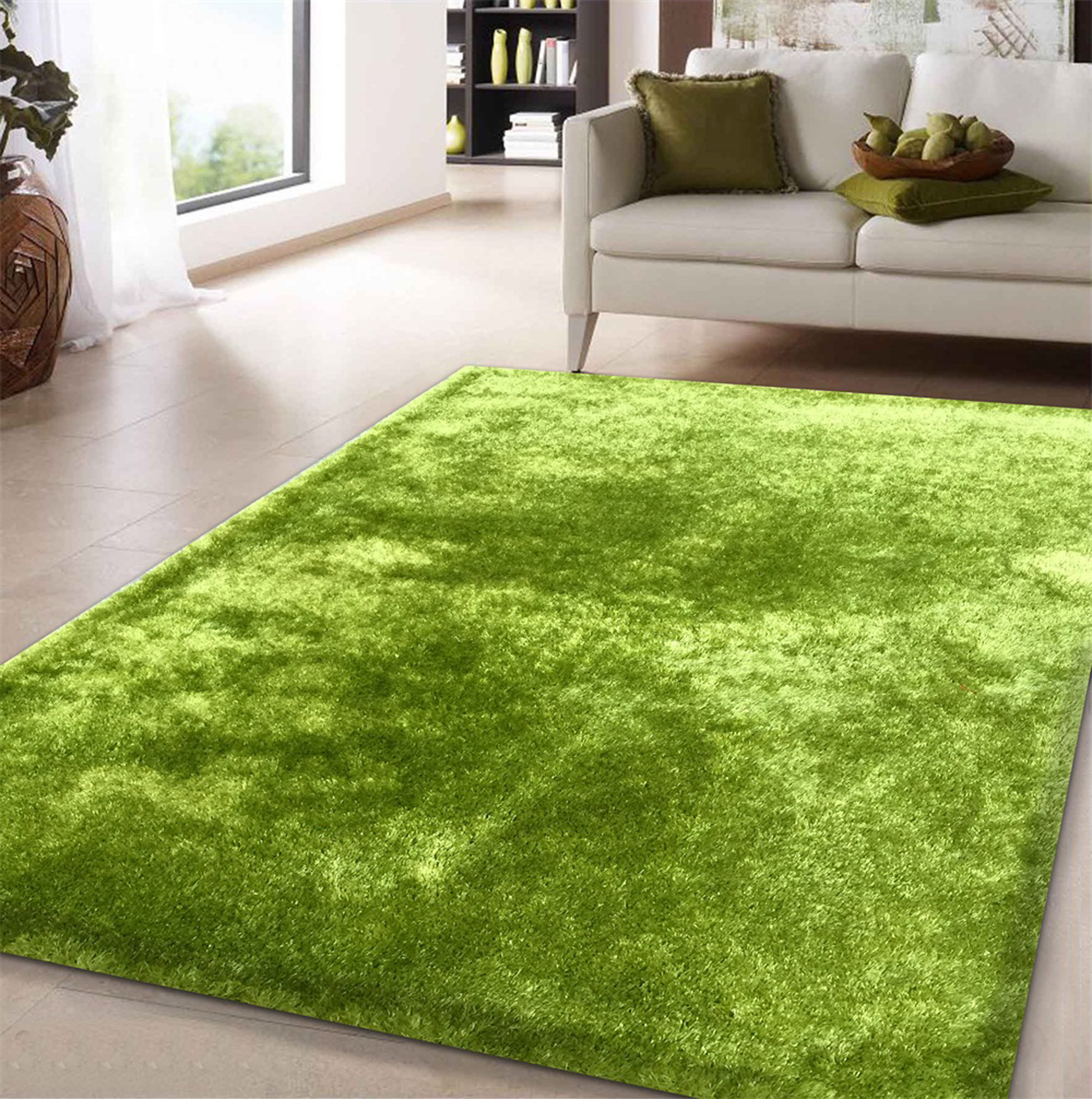 Latitude Run® Fuzzy Shaggy Hand Tufted Area Rug | Wayfair