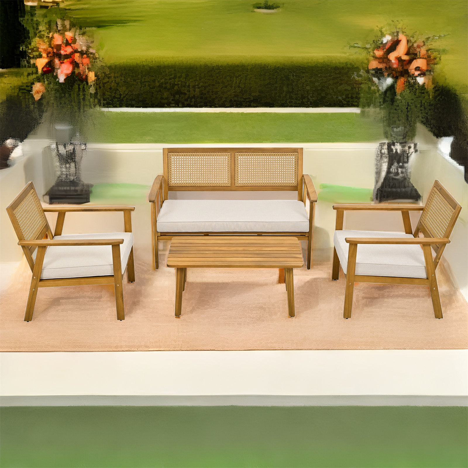 Bay Isle Home 4 - Person Outdoor Seating Group | Wayfair