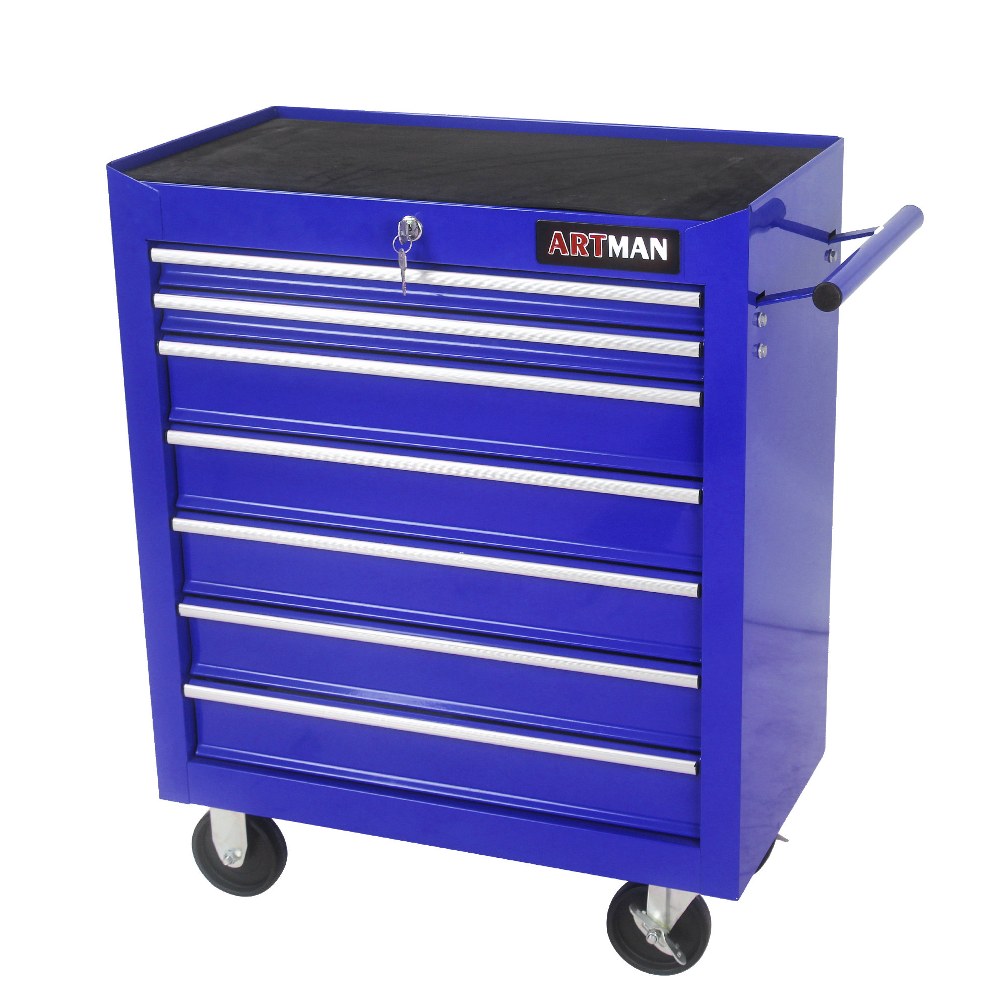 WFX Utility™ -drawer Lockable Steel Tool Cart With Wheels For Garage ...