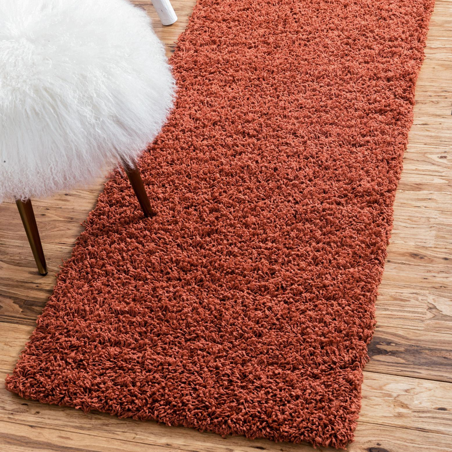 Ebern Designs Santra Machine Woven Performance Terracotta Rug & Reviews ...