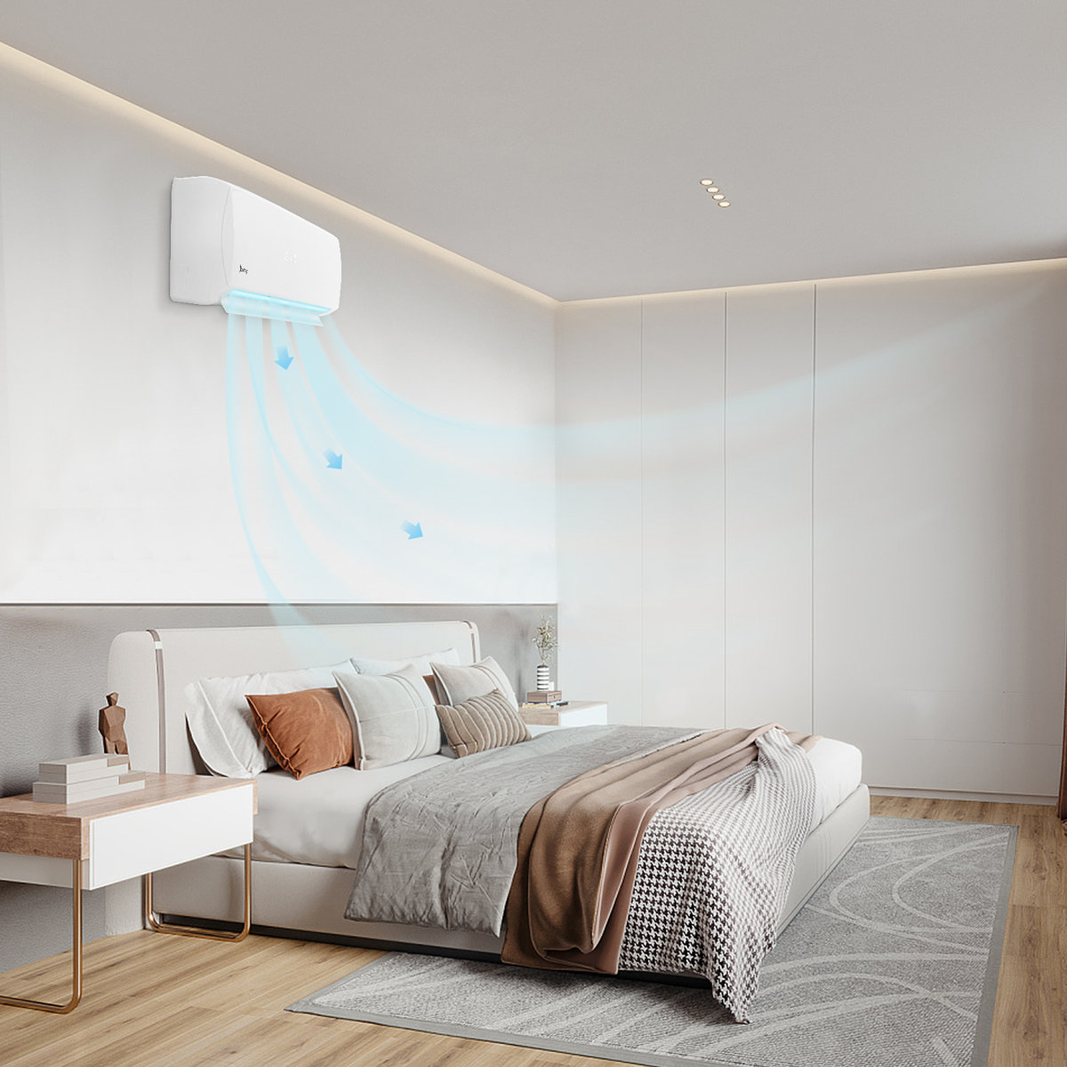 Winado 18,000 BTU Ductless Mini Split Air Conditioner with Heater and ...