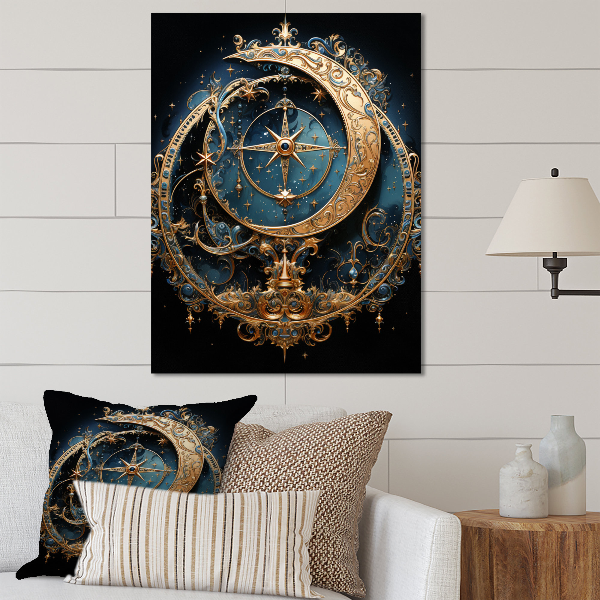 Bungalow Rose Islam Art Crescent Moon I - Religion & Spirituality Metal ...