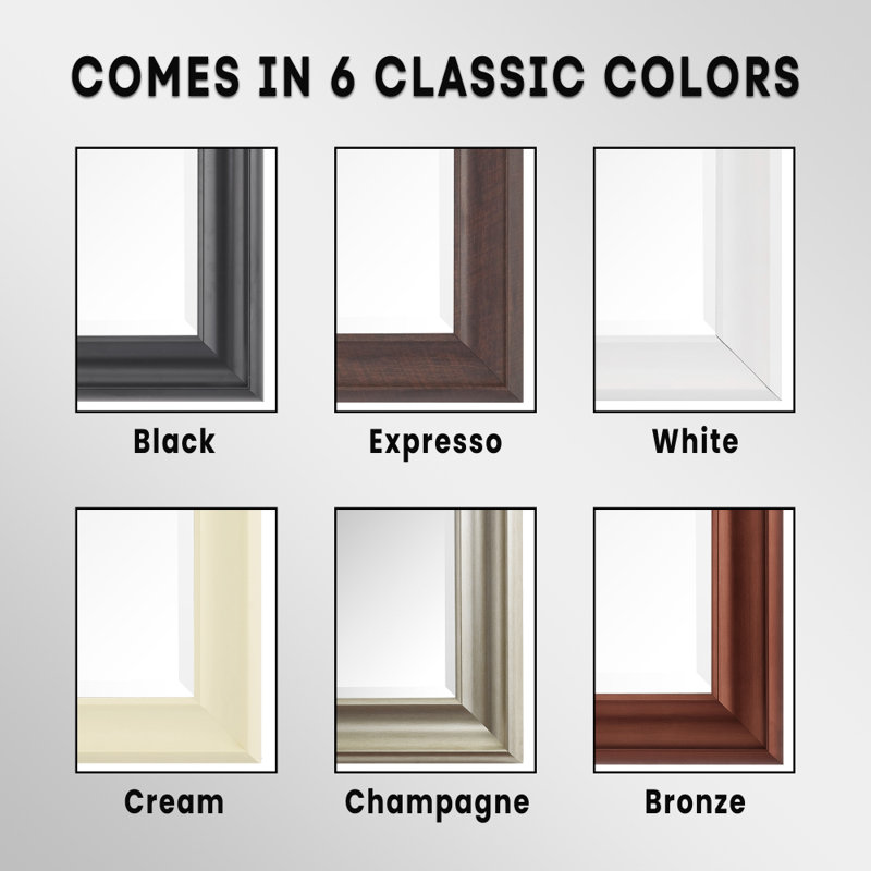 Red Barrel Studio® Duwaine Rectangle Faux Wood Mirror | Wayfair