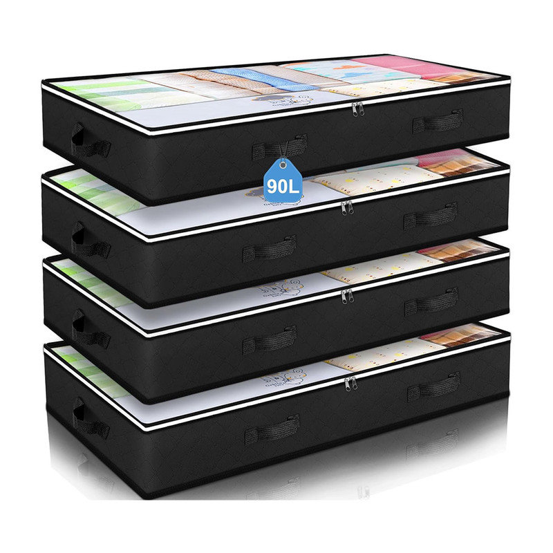Rebrilliant 90L Under Bed Storage Containers,Closet Organizers and ...