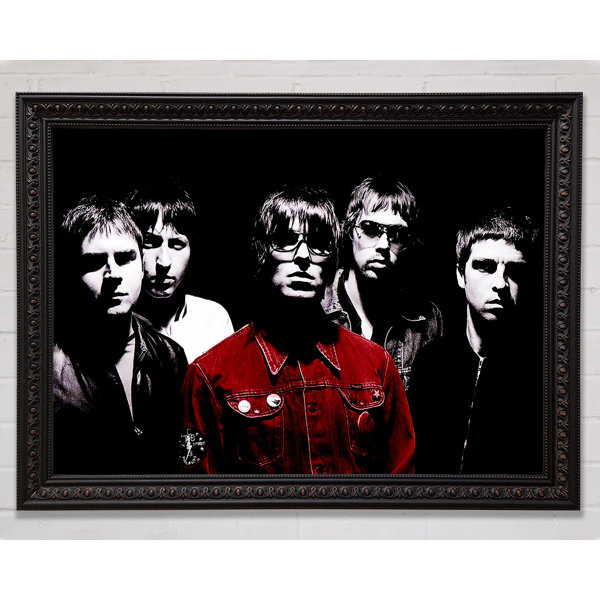 Bright Star Oasis Liam Red Coat B N W - Single Picture Frame Print ...