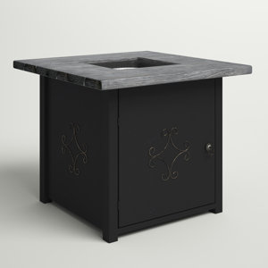 Sol 72 Outdoor™ Maribelle Lava Rock Stone Propane Gas Fire Pit Table ...