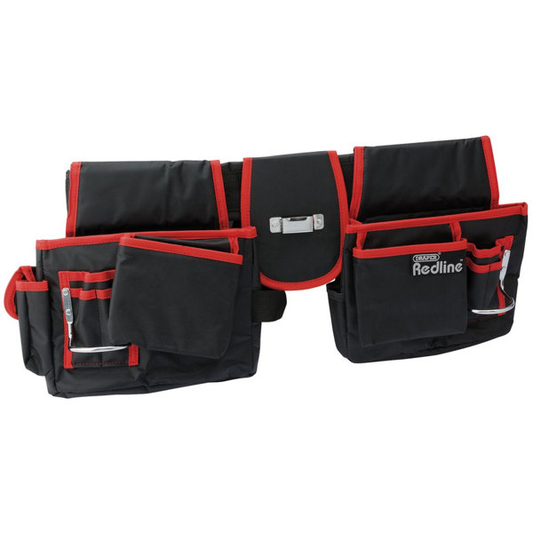 Draper Redline Double Tool Pouch, Black | Wayfair.co.uk