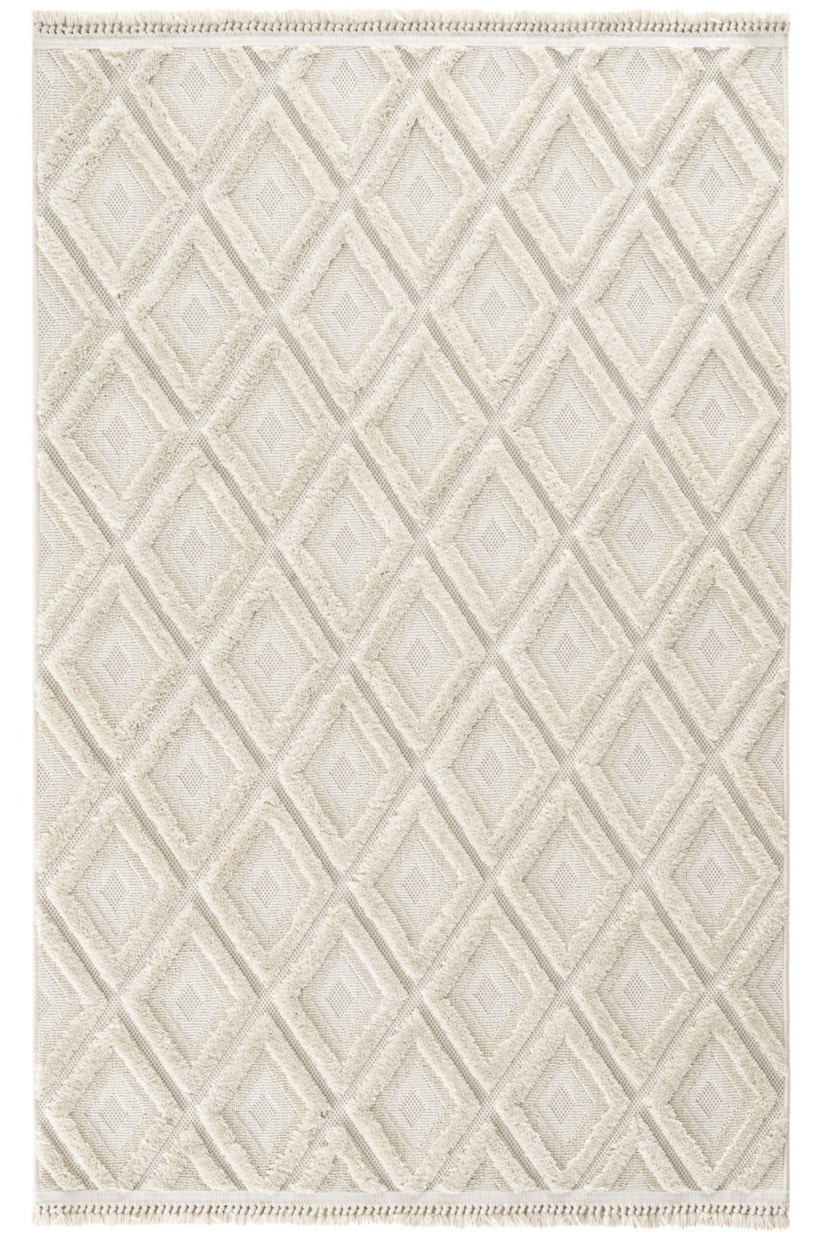 Dakota Fields Luna Cream Soft Textured Modern Rug | Wayfair