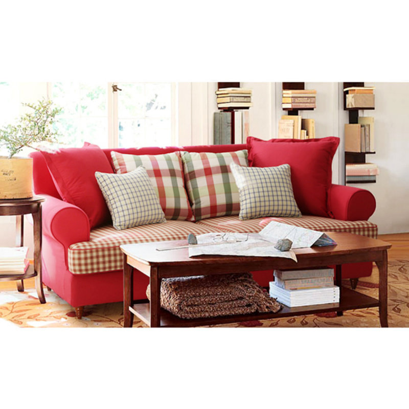Romero Simple Red Casual Sofa 82.6'' Sofa | Wayfair