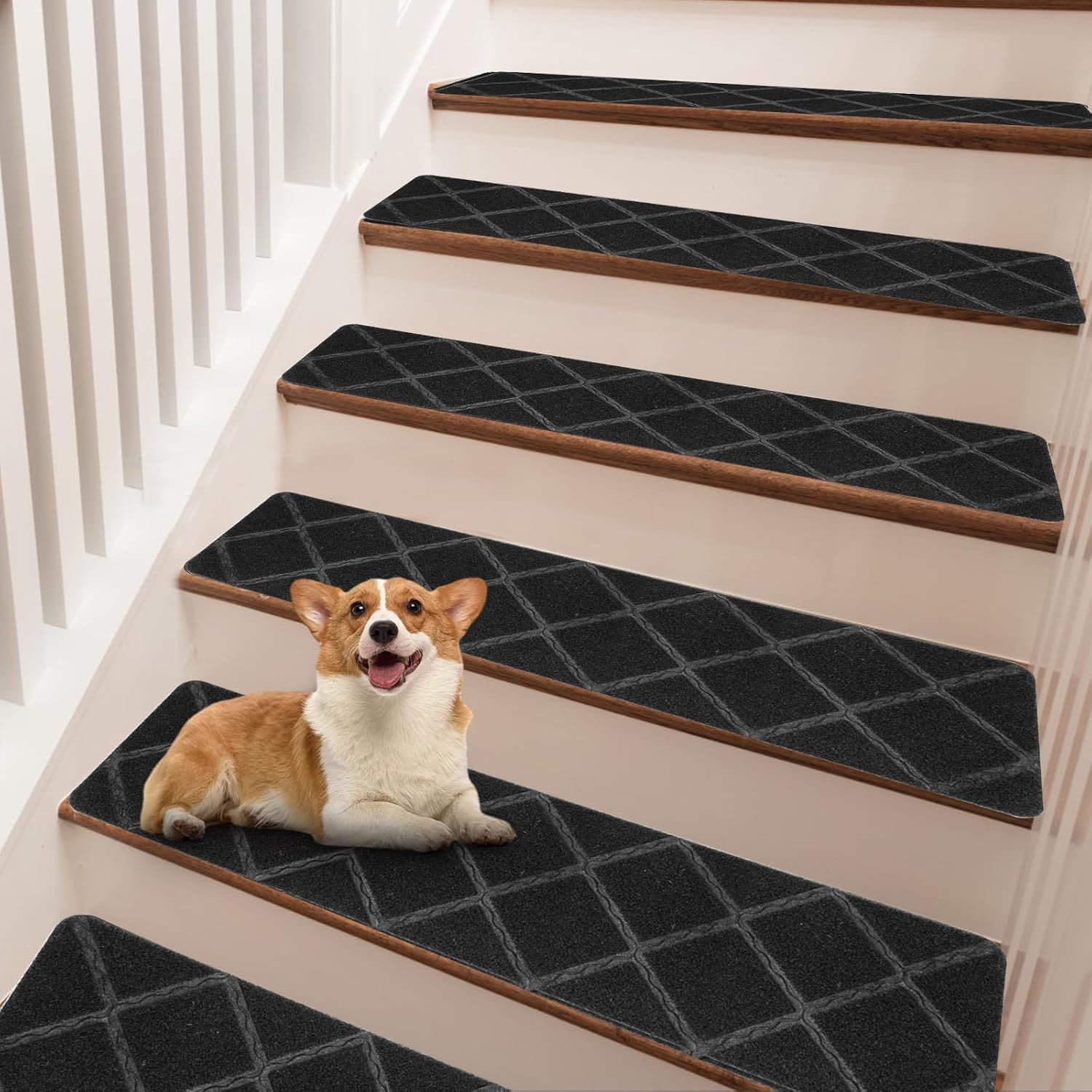 Latitude Run® 15-Pack Stair Treads Non Slip 30" X 8", Stair Treads For ...