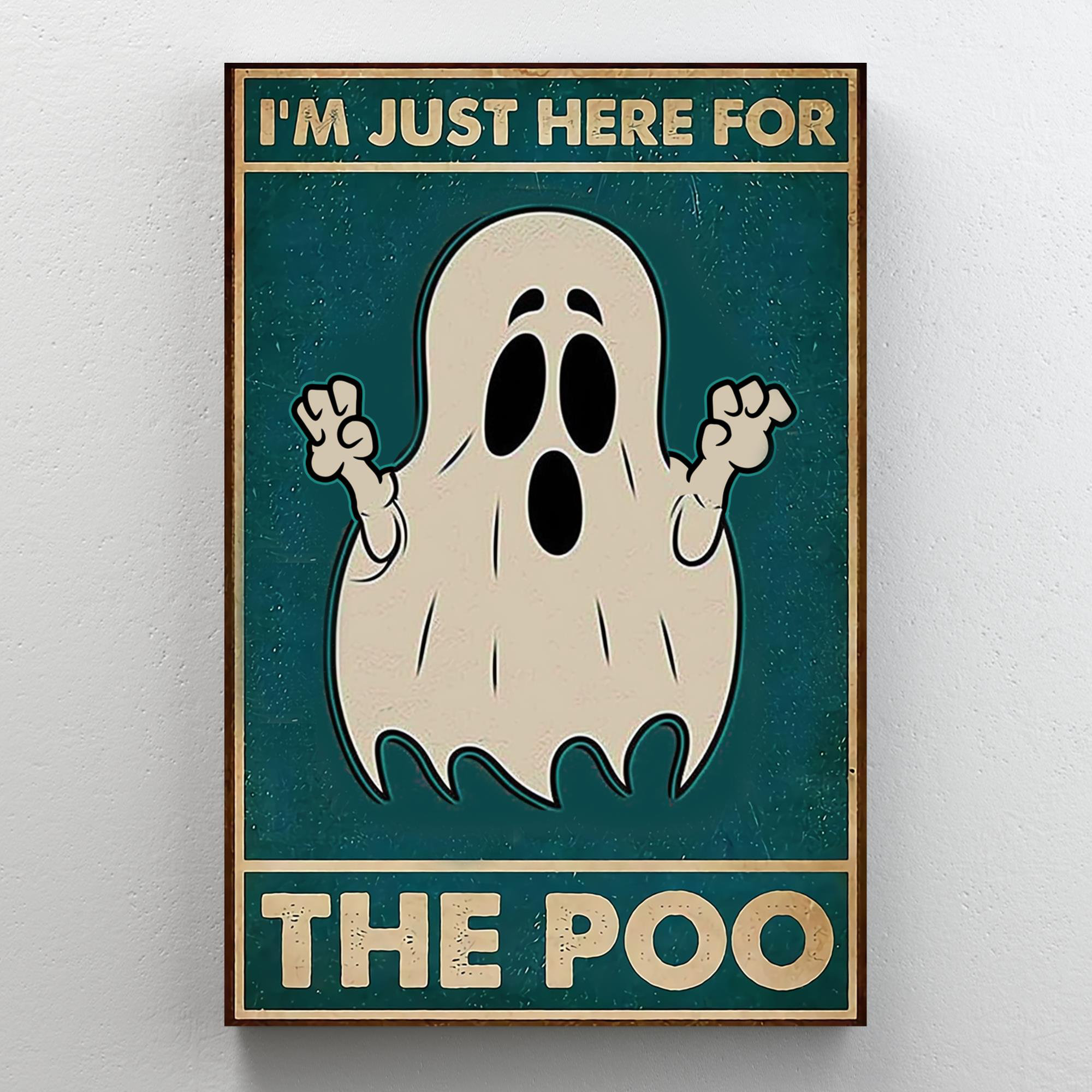 Trinx I M Just Here For The Poo - 1 Piece Rectangle Graphic Art Print ...