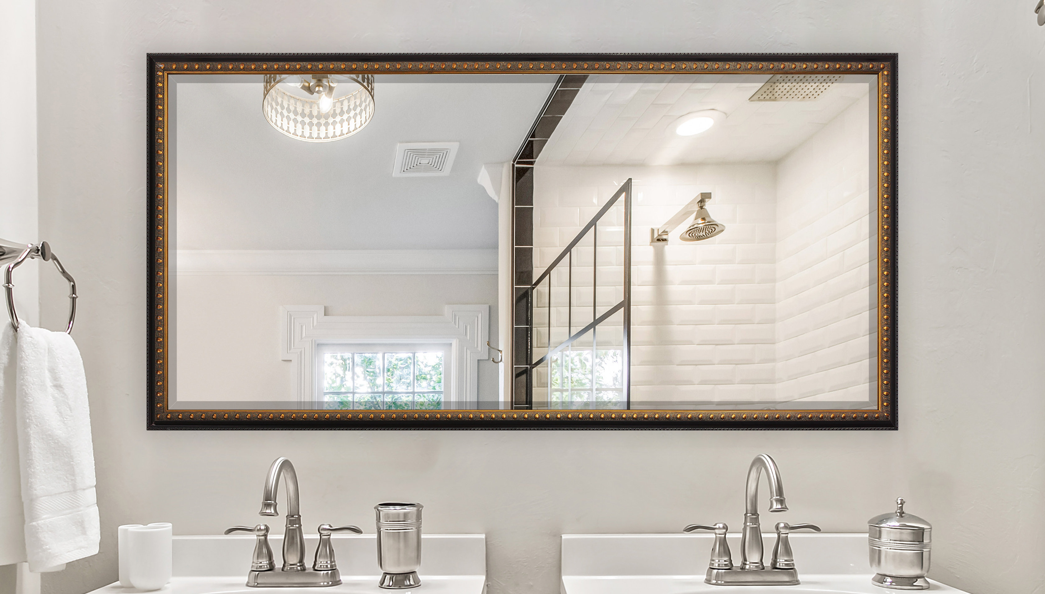 Astoria Grand Rozella Double Beveled Bathroom / Vanity Mirror | Wayfair