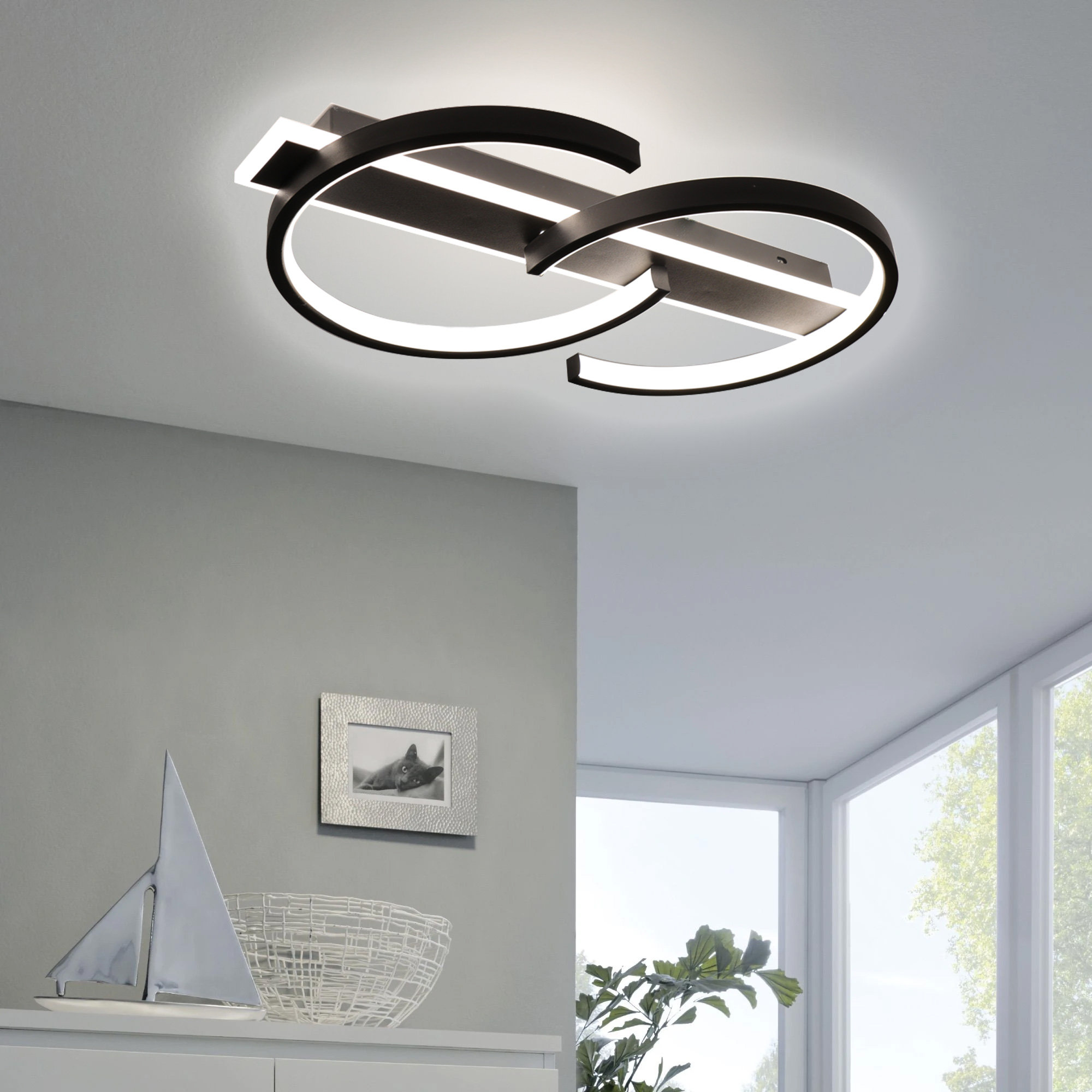 Ivy Bronx Geremie LED Ceiling Light Dimmable Ceiling Light Bedroom ...