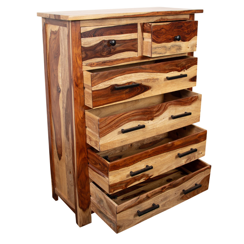 The Twillery Co. Ringgold Solid Sheesham Wood 6 Drawer Chest | Wayfair