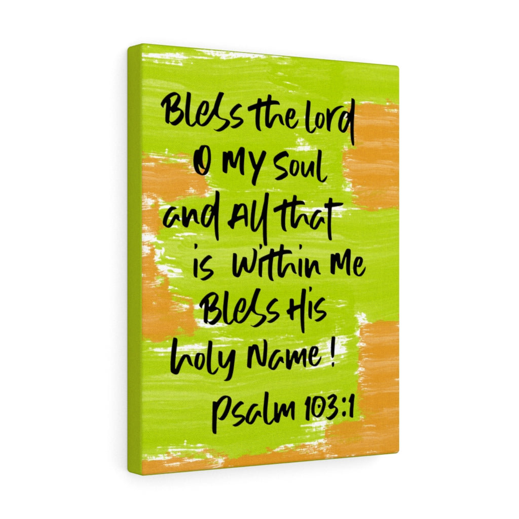 Trinx Bless His Holy Name Psalm 103:1 Christian Wall Art Bible Verse ...