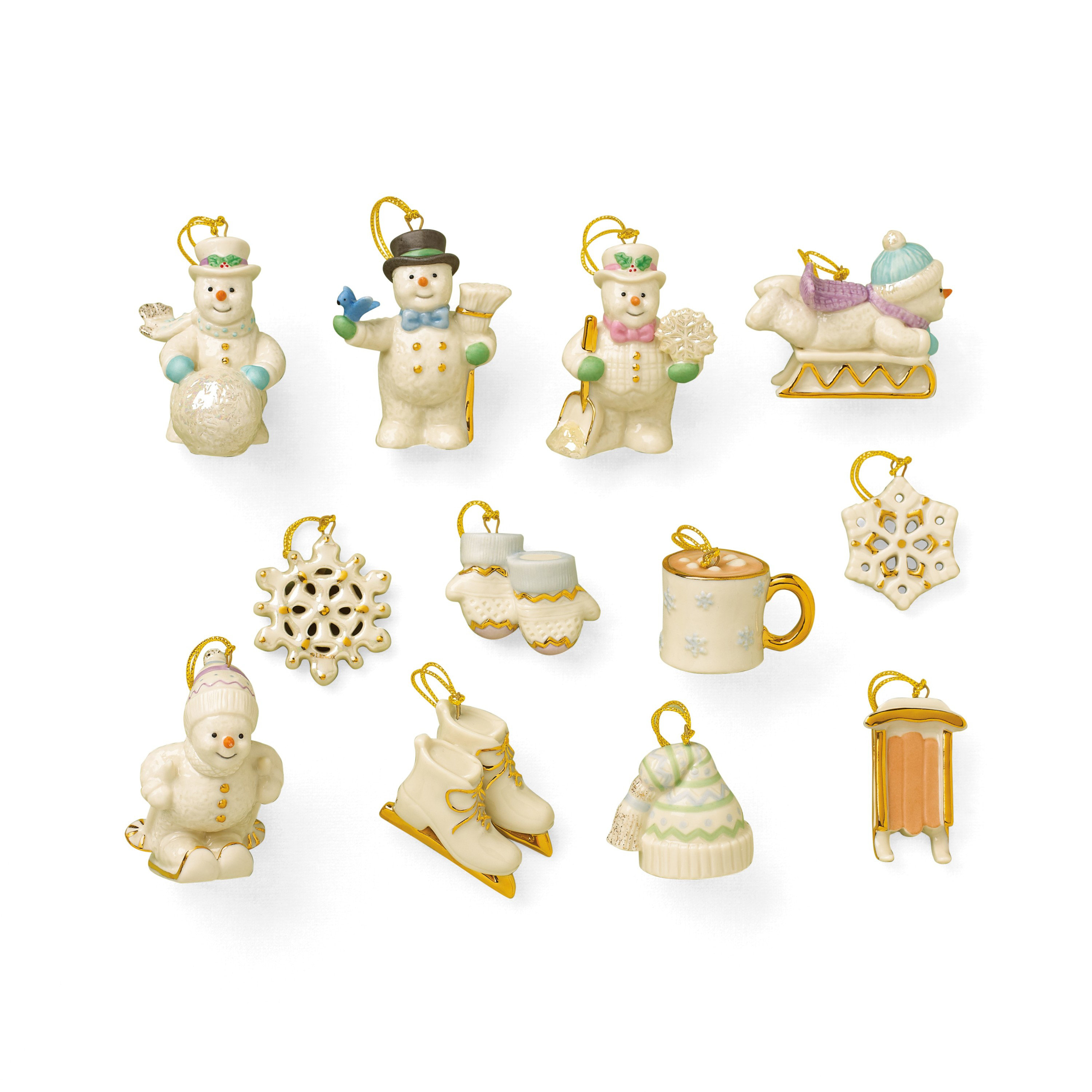 Lenox Snow Pals 12-Piece Ornament Set & Reviews | Birch Lane