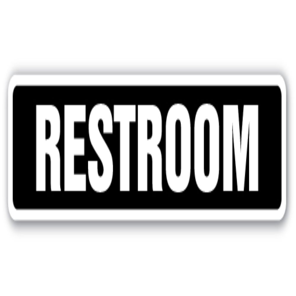SignMission Restroom Sign Bathroom Powder Room Latrine | Wayfair