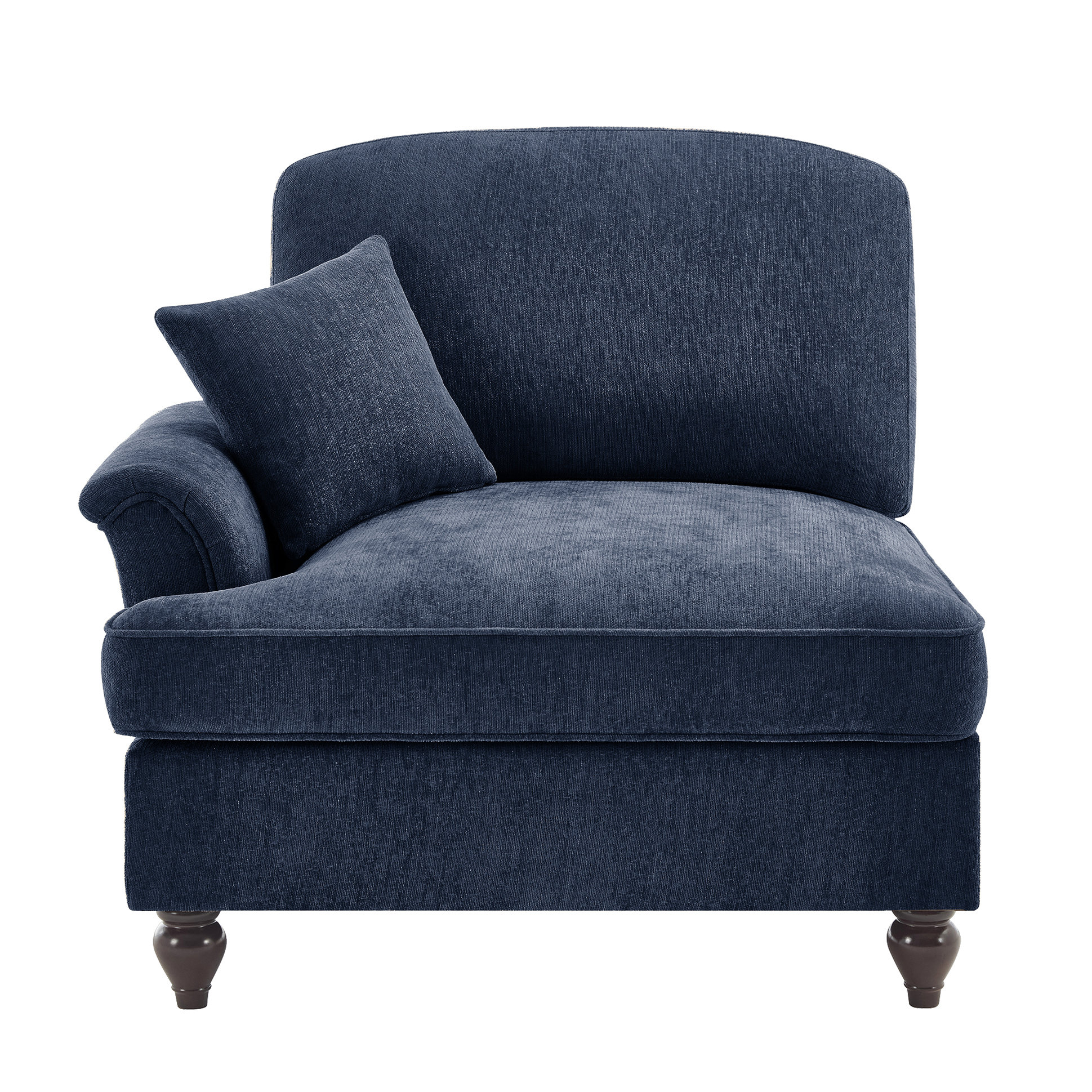 Ebern Designs 1 - Seat Blue In Chenille With Removable Skirts For Two ...
